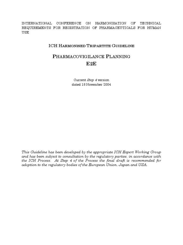 ICH E2E Guideline | PDF | Pharmacovigilance | Clinical Trial