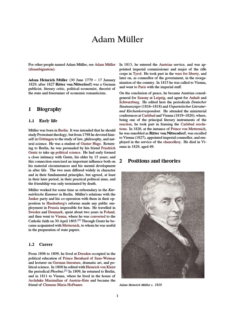 Adam Müller | Download Free PDF | Science | Philosophical Science