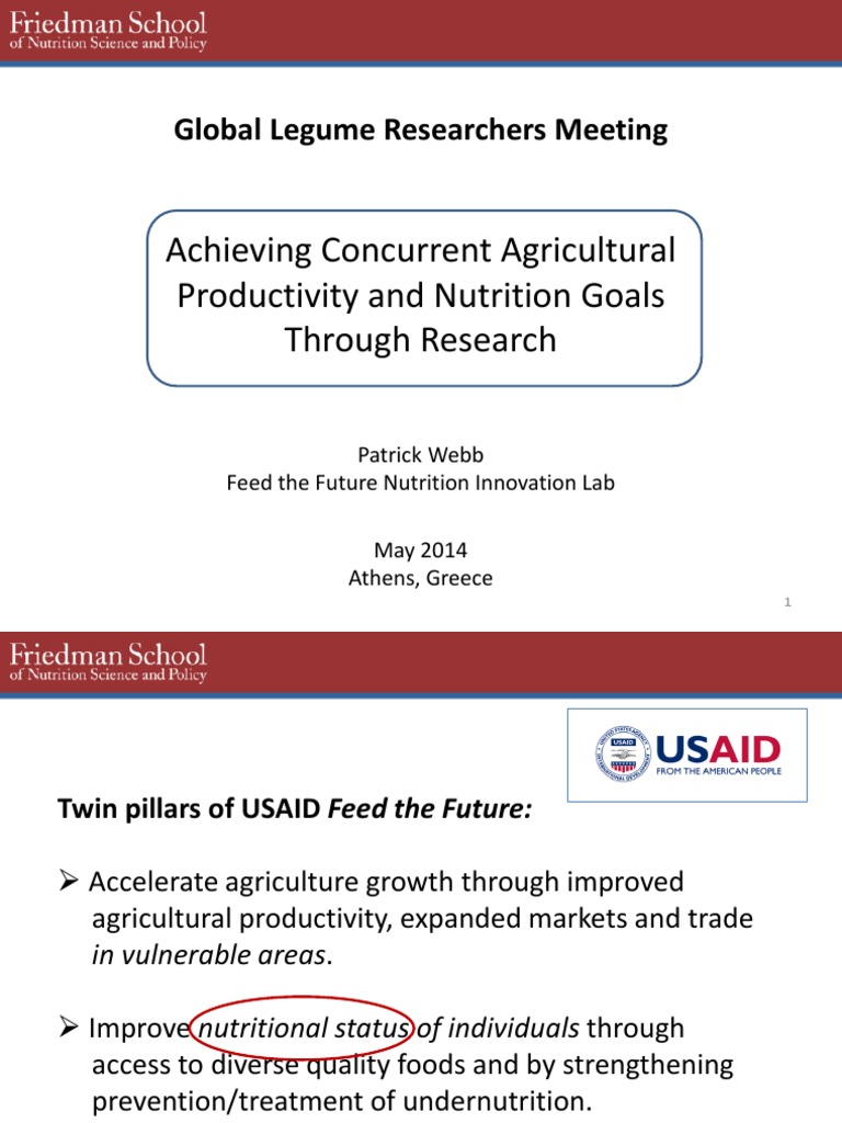 Incorporating Nutrition Into Feed The Future Research Programs | PDF ...