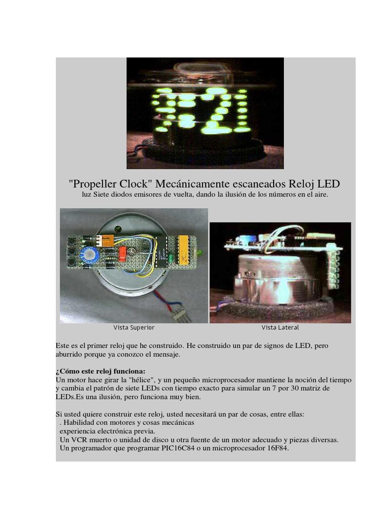 Propeller Clock PDF | PDF | Reloj | Circuito integrado