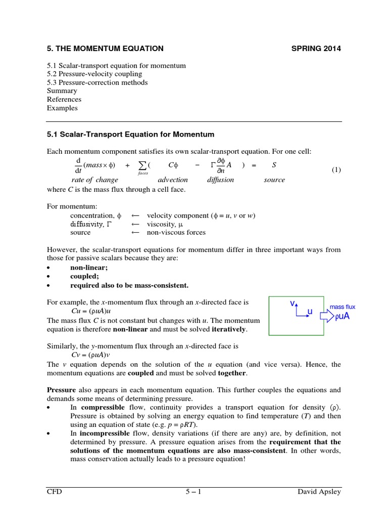 Momentum | PDF | Momentum | Computational Fluid Dynamics