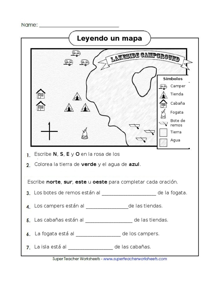 Actividades de Puntos Cardinales para Niños | PDF | Navegación | Geografía
