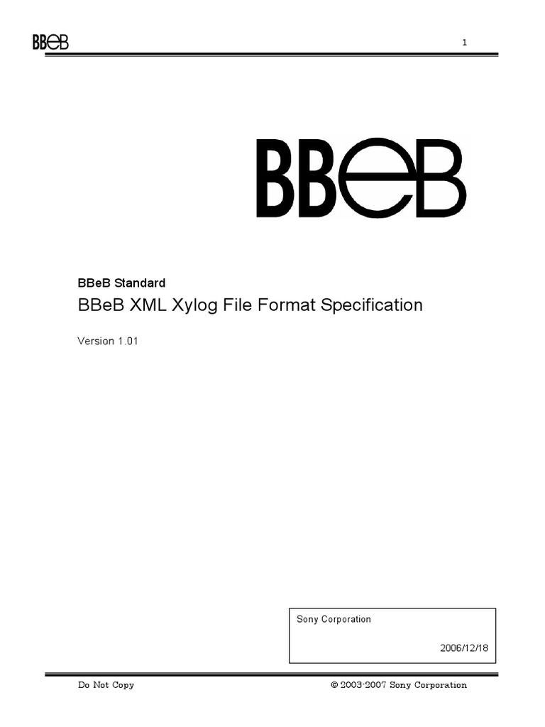 Bbeb Book Specification v1.01 | PDF | Xml | Page Layout