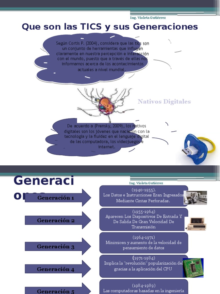 Generaciones de Las Tics | PDF | Tecnología de información y ...