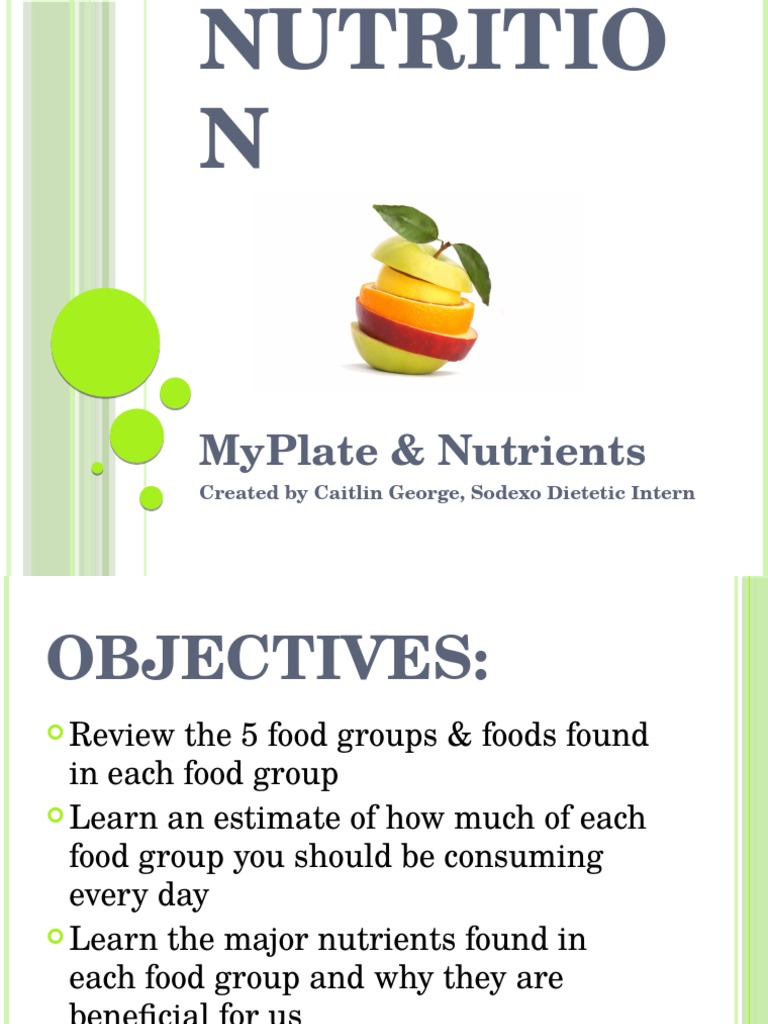 8th Grade Nutrition Myplate and Nutrients | PDF | Vegetables | Dietary ...