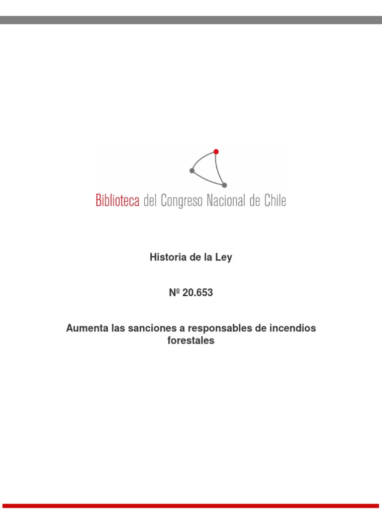 Ley 20653 - Penalidades Incendios Forestales | PDF | Los bosques ...