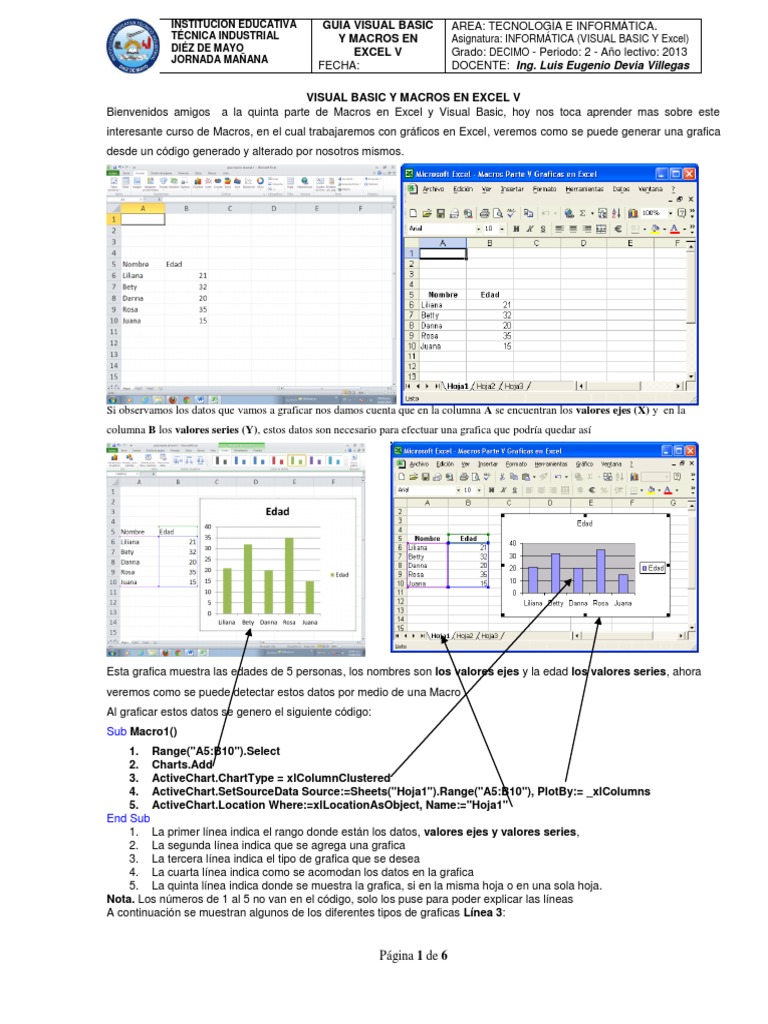 Guia Macros de Excel V | PDF | Básico | Microsoft Excel