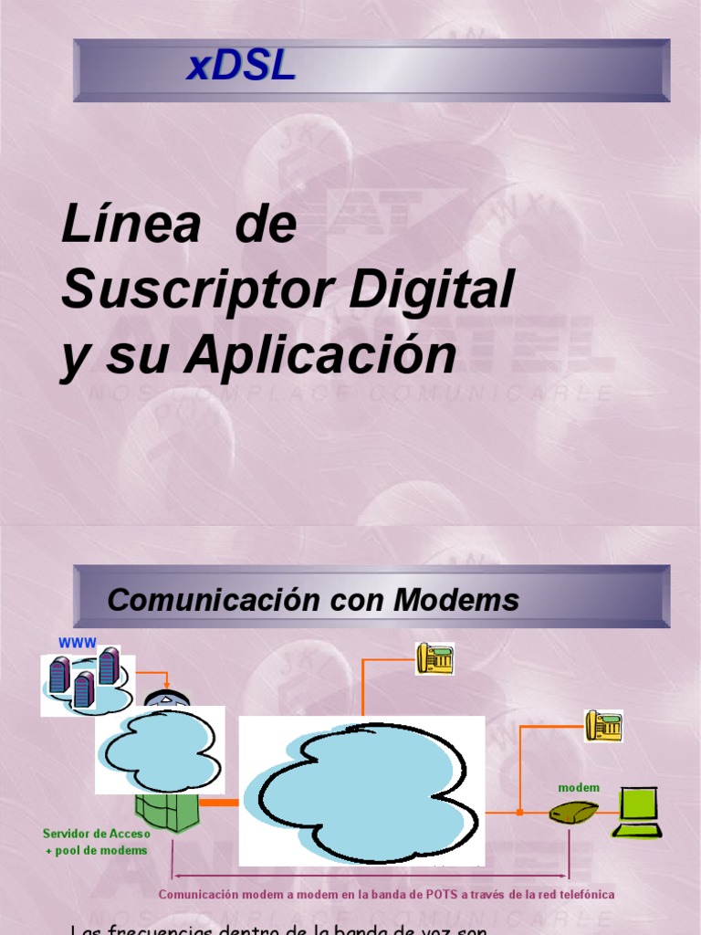 XDSL | PDF | Línea de abonado digital | Controlador de interfaz de red