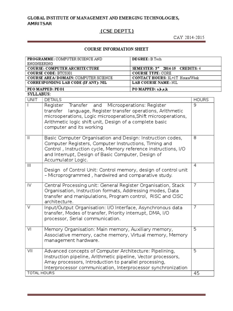 Computer Architecture Essentials | PDF | Instruction Set | Central Processing Unit