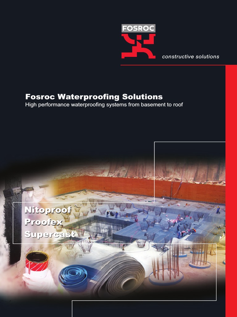 Fosroc Waterproofing Brochure | PDF | Concrete | Building
