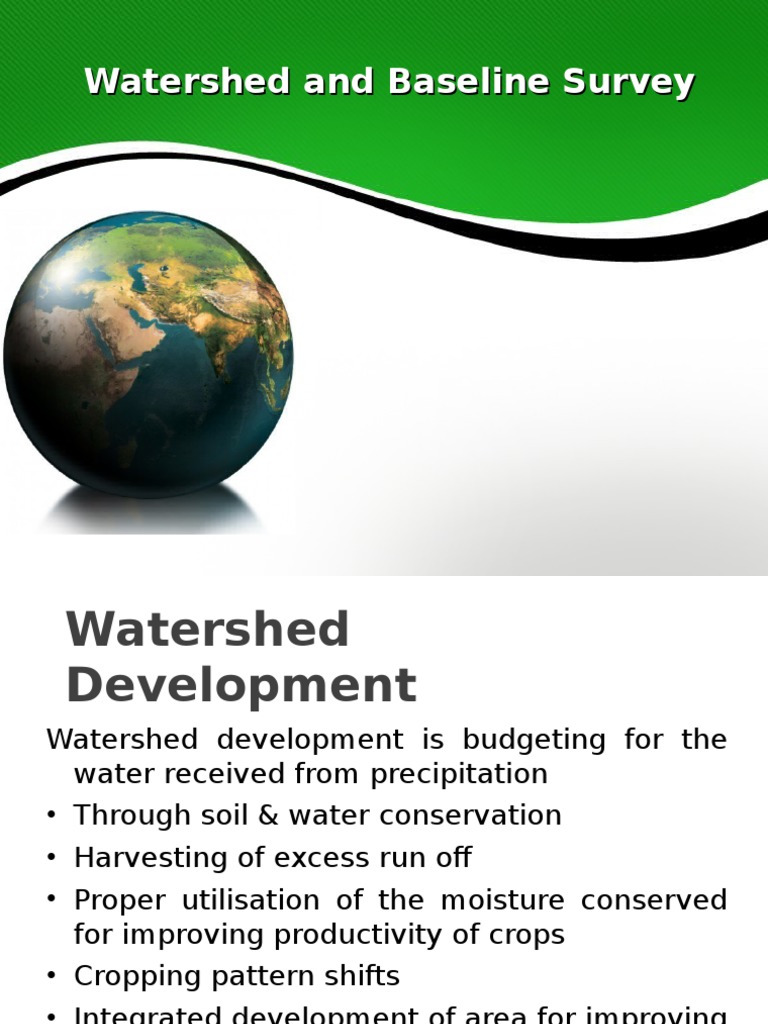 Assessing Watershed Development Needs Through Baseline Surveys: A Guide ...