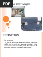 Bag Technique | PDF | Hand Washing | Health Sciences