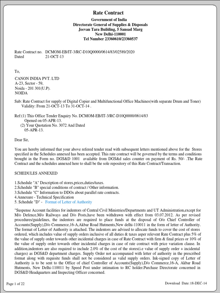 DGS&D Canon | PDF | Photocopier | Invoice