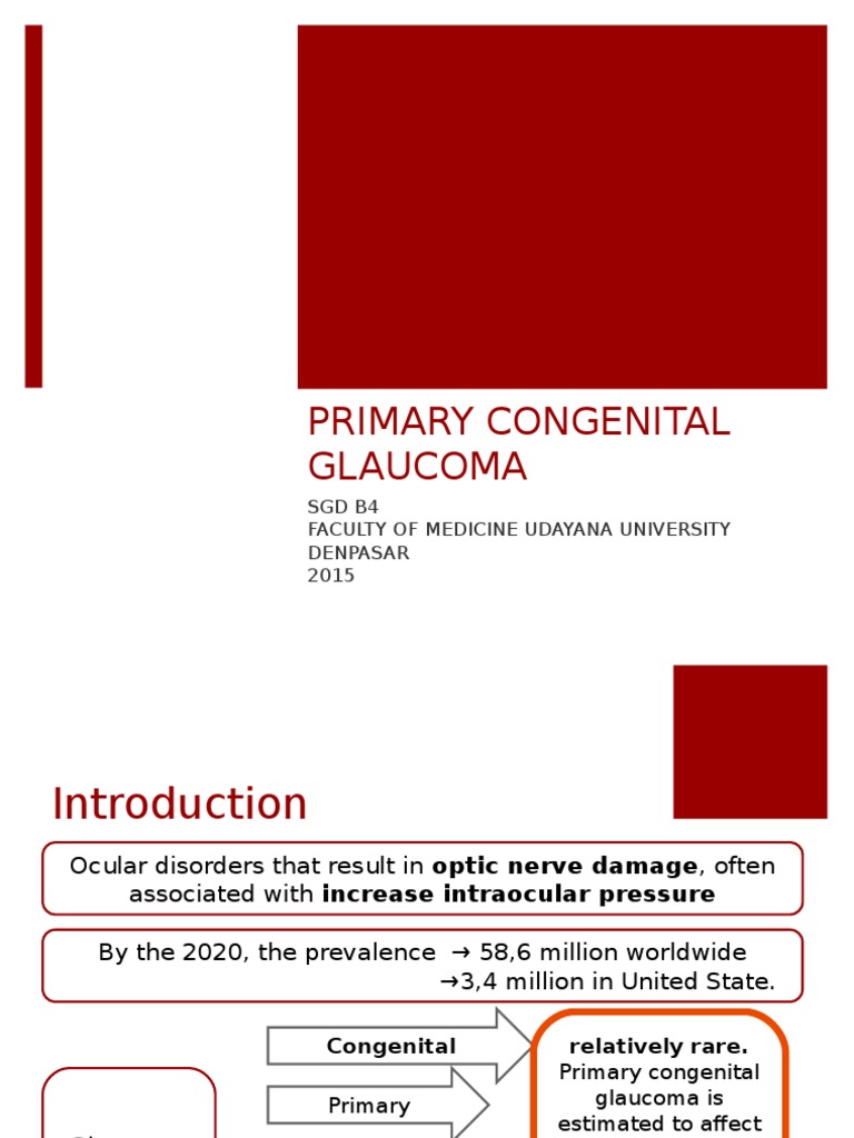Congenital Glaucoma B4 | PDF | Glaucoma | Human Eye