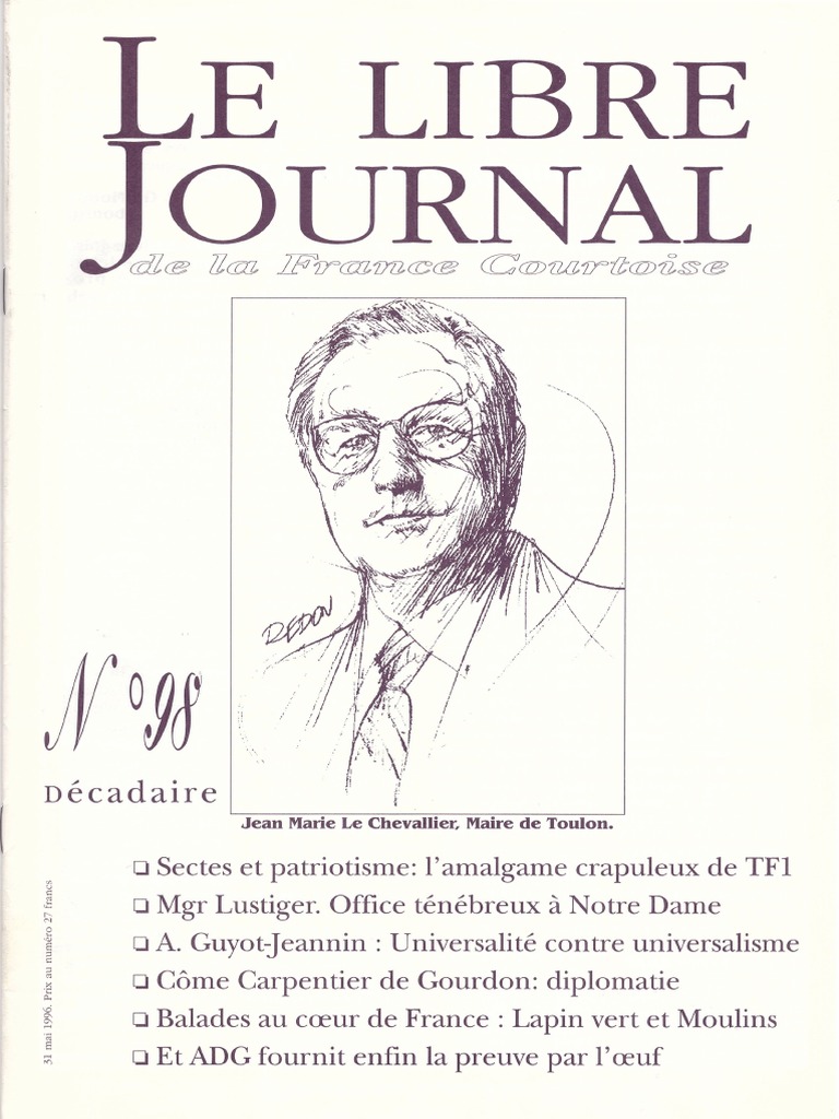 Libre Journal de La France Courtoise N°098 | PDF