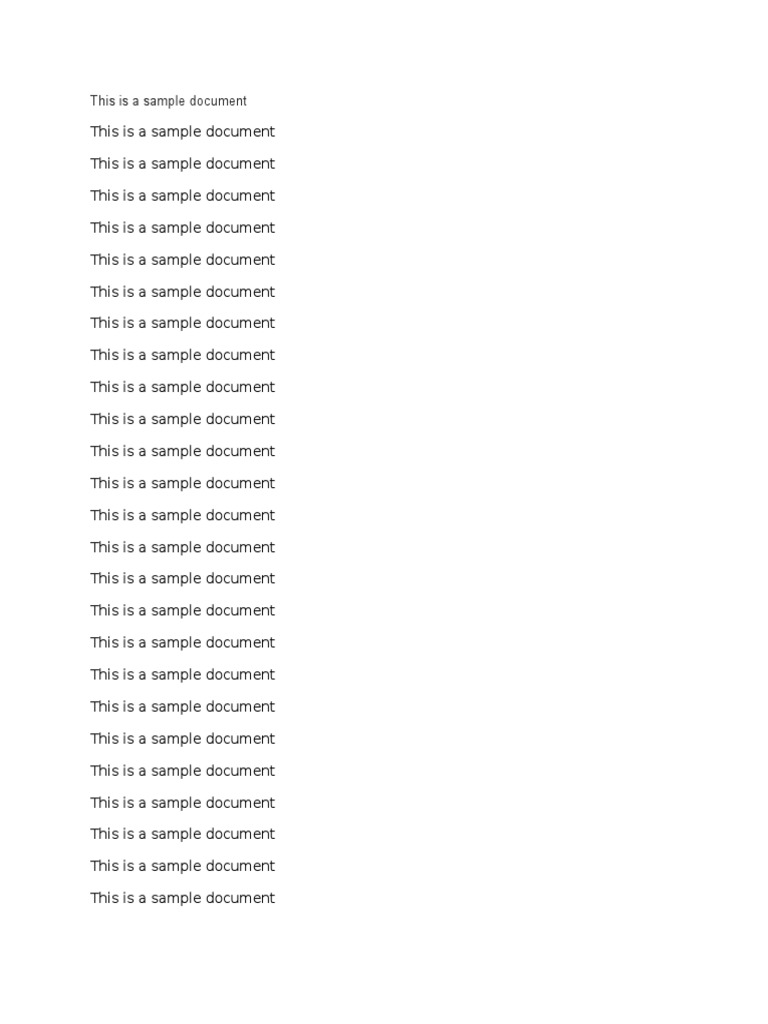 This Is A Sample | PDF