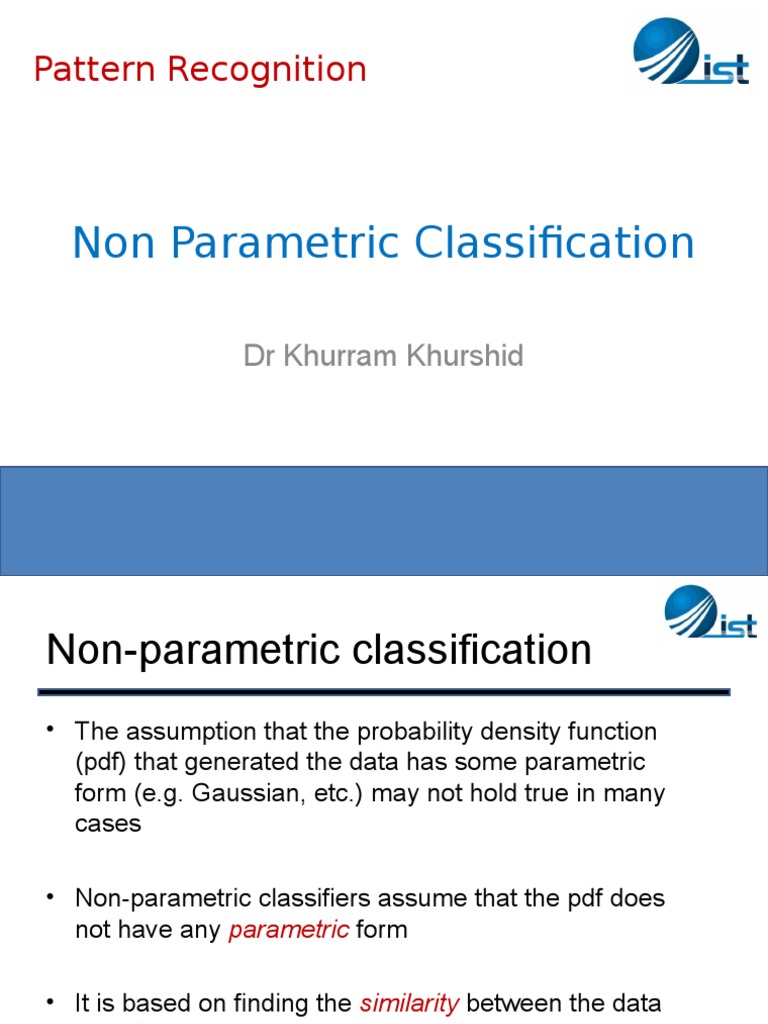 Non-Parametric Classification Overview | PDF | Statistical ...