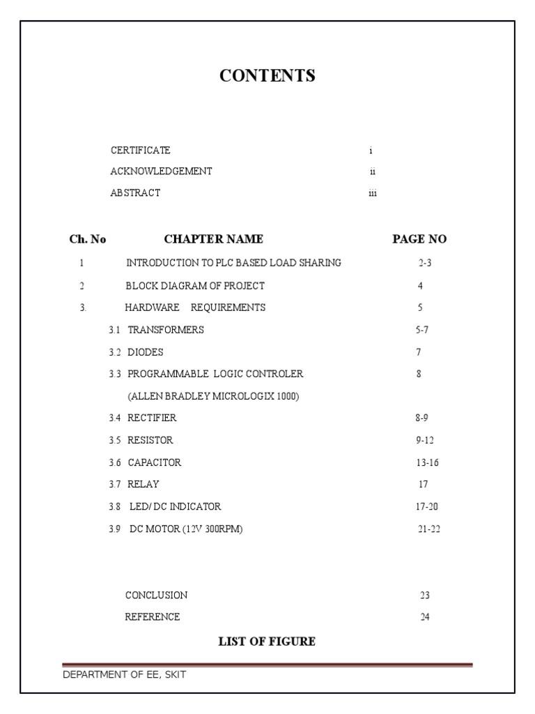 PLC Based Load Sharing On Slide Share | PDF | Capacitor | Resistor