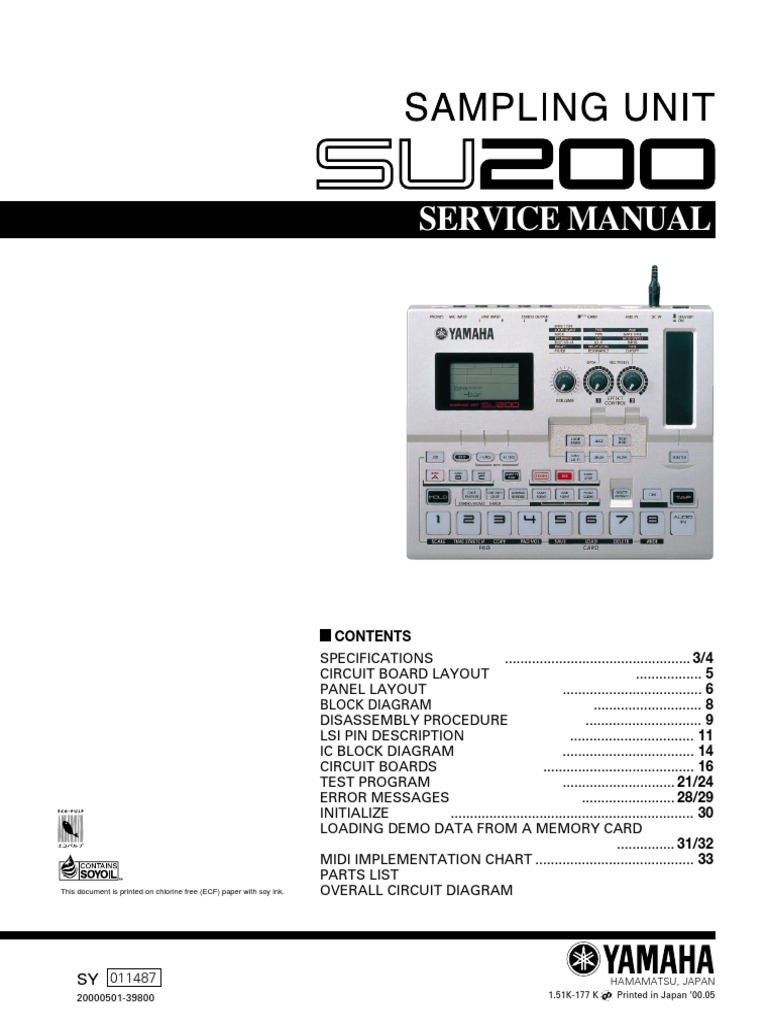 Yamaha Su200 - e PDF | PDF | Distortion | Microphone
