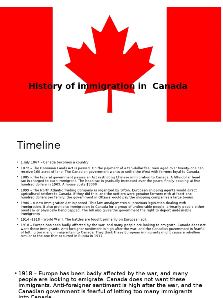 History of Immigration in Canada | PDF | Canada | Citizenship