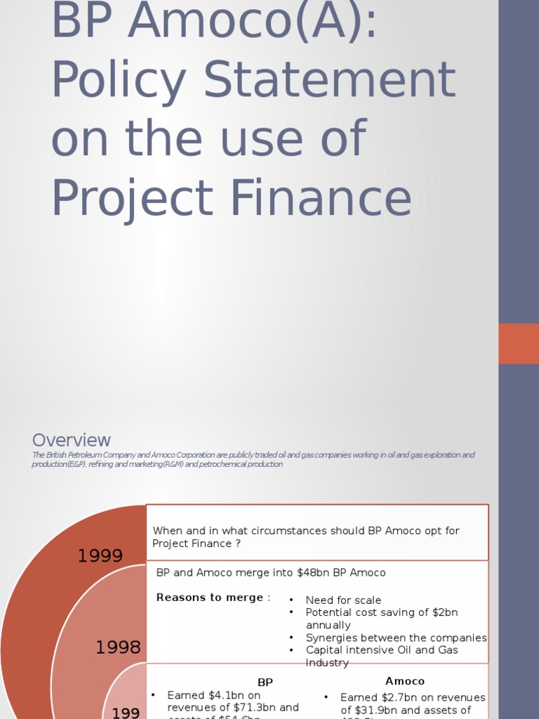 BP Amoco (A) | PDF | Project Finance | Bp