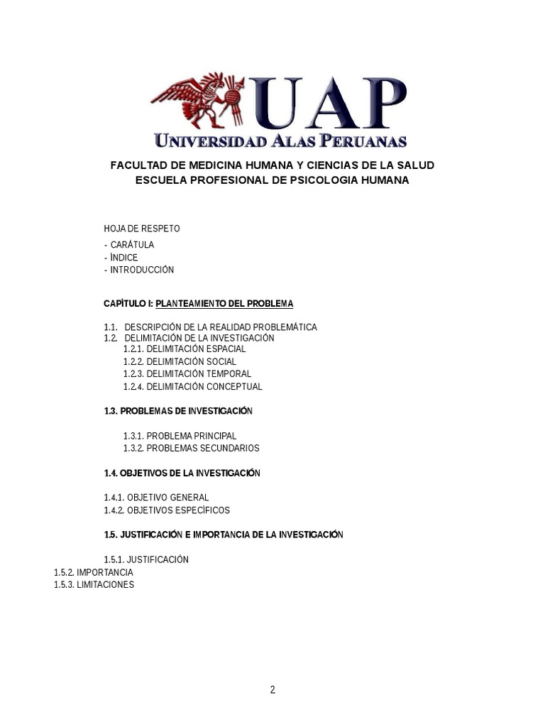 Esquema Plan de Tesis Uap | Ciencia y Tecnología | Metodología Esquema Plan de Tesis Uap | Ciencia y Tecnología | Metodología