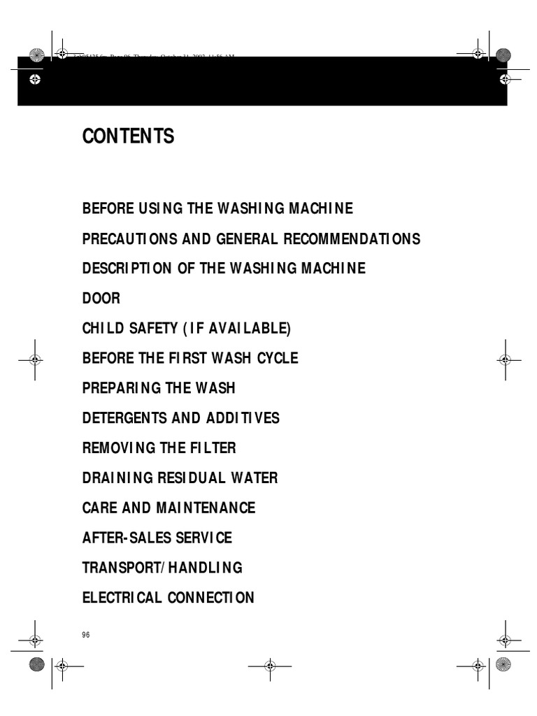 Washingmachine | PDF | Ac Power Plugs And Sockets | Washing Machine