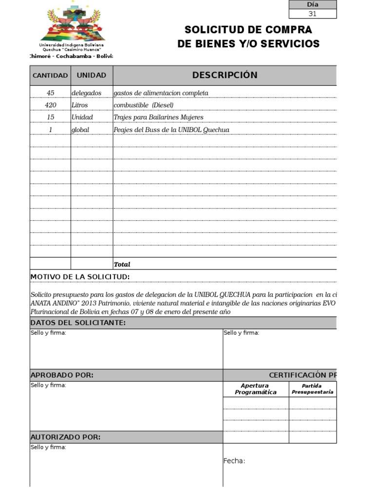 Ejemplos De Formularios De Solicitud De Presupuesto Formulario De