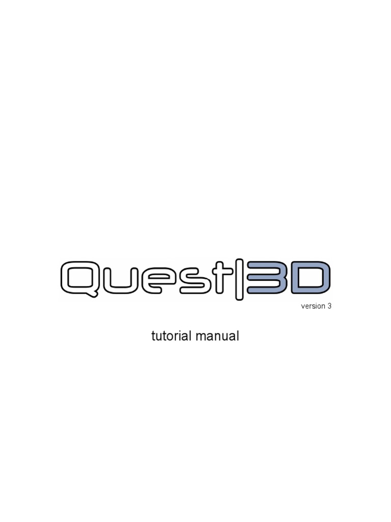 Quest3D 3.0 Tutorial Manual | PDF | 3 D Computer Graphics | Rendering ...