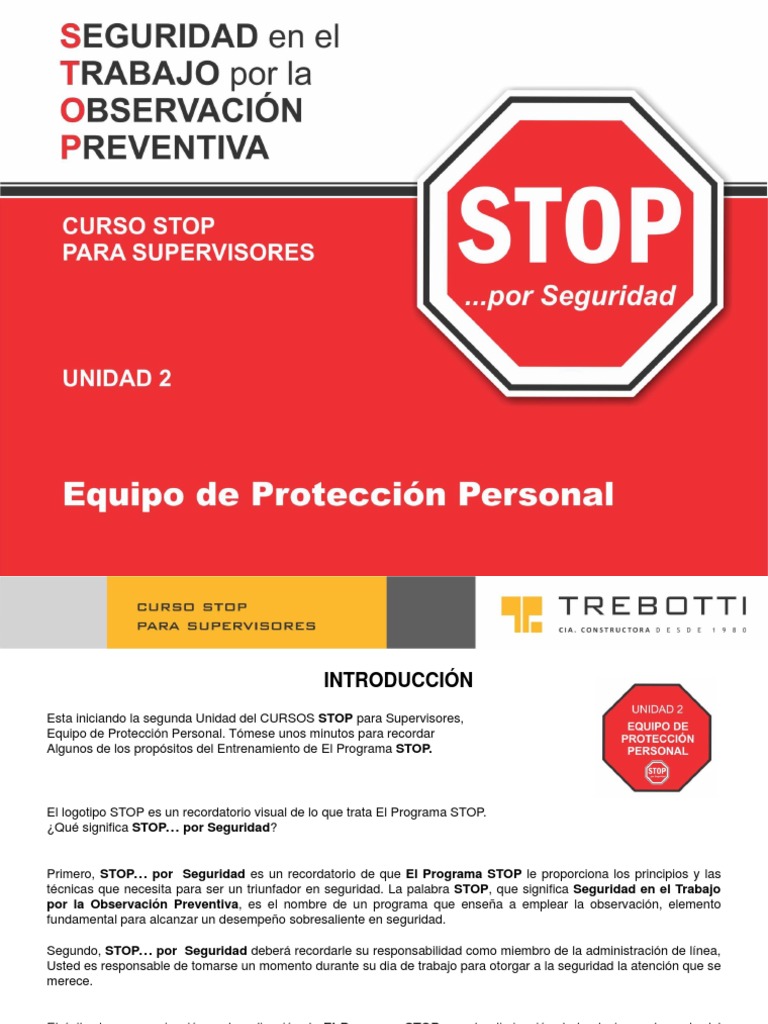 Programa STOP: Seguridad en el Trabajo | PDF | Toma de decisiones | La ...