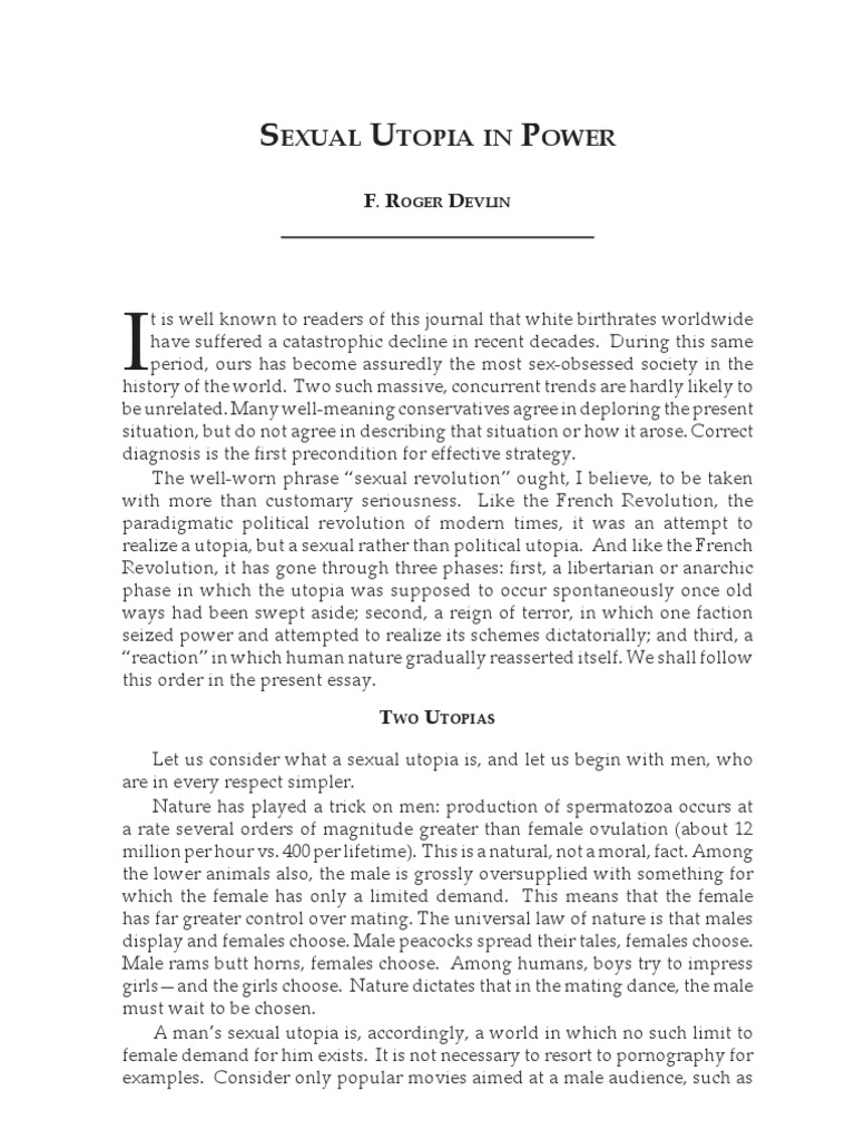 Exual Topia IN Ower: Oger Evlin | PDF | Marriage | Rape