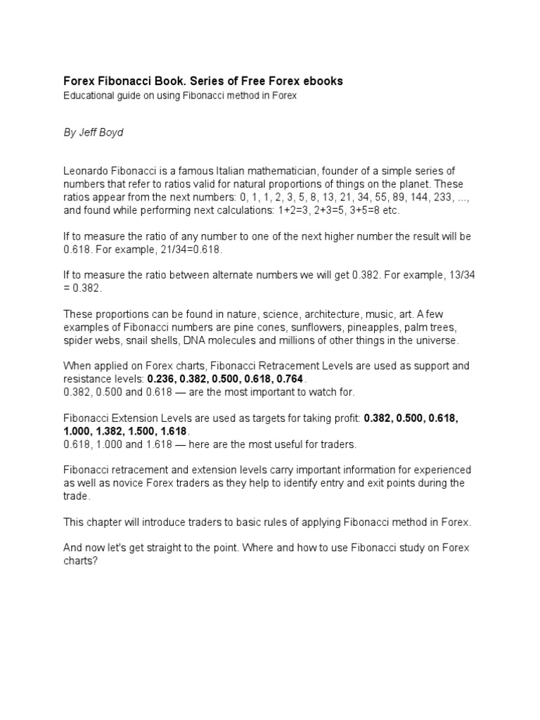 Forex Fibonacci Book | PDF | Order (Exchange) | Risk
