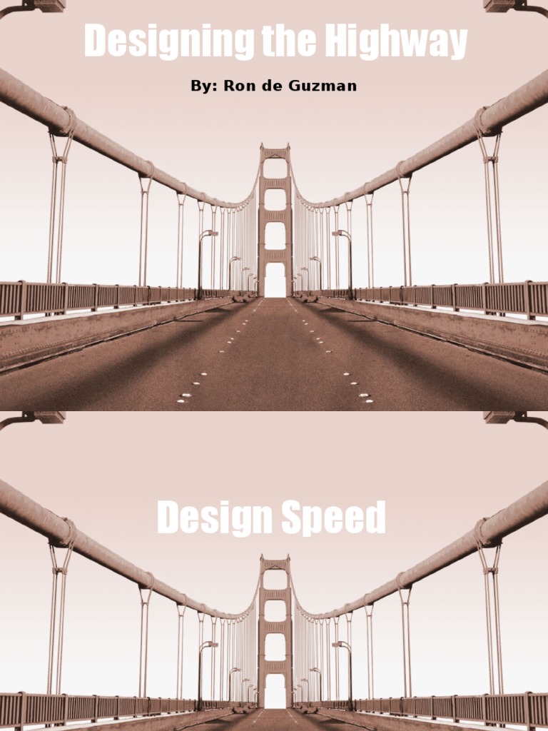 Highway Design Speed and Features | PDF | Lane | Industrial Engineering