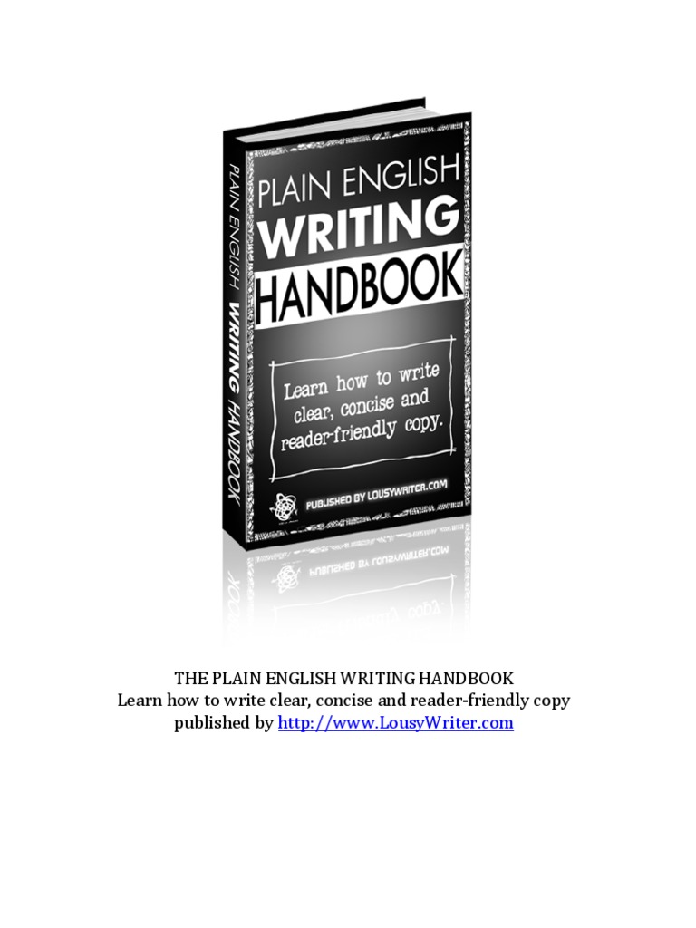 Plain English Writing Handbook | PDF | Typefaces | Serif