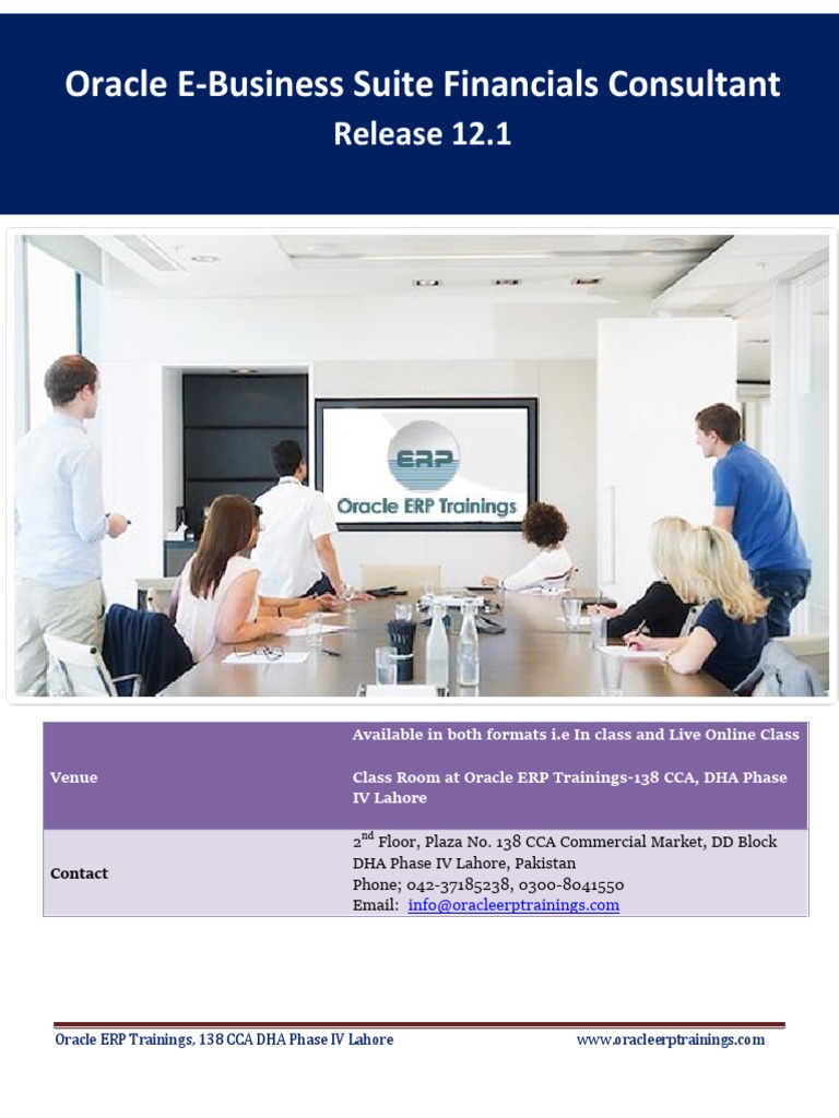 Oracle EBS R12 Financials Training Course | PDF | Enterprise Resource ...