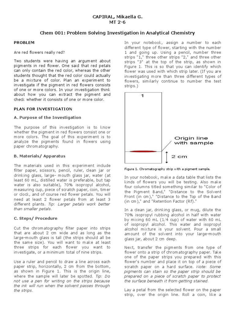Are Red Flowers Really Red? | PDF | Carotenoid | Chromatography