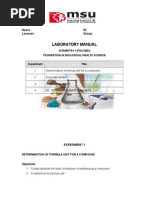 SK015 Lab Manual - Final | PDF | Chemistry | Titration