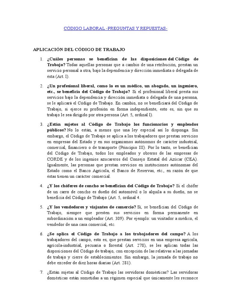 Aplicacion Del Codigo Laboral | PDF | Derecho laboral | Salario