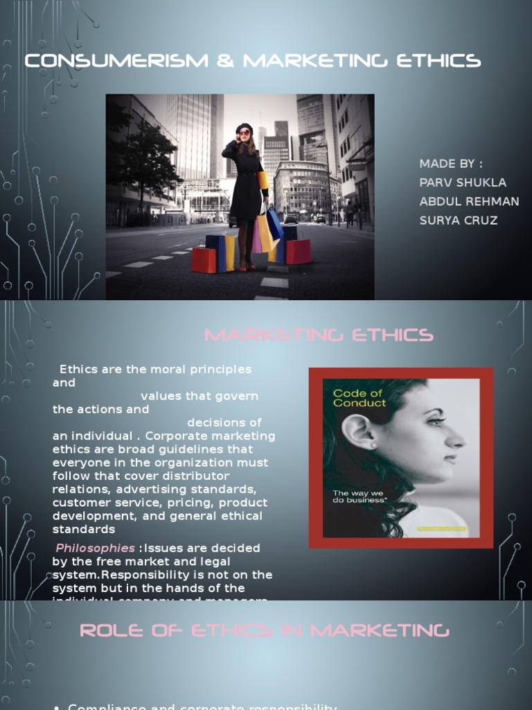 Consumerism and Marketing Ethics | PDF | Corporate Social ...