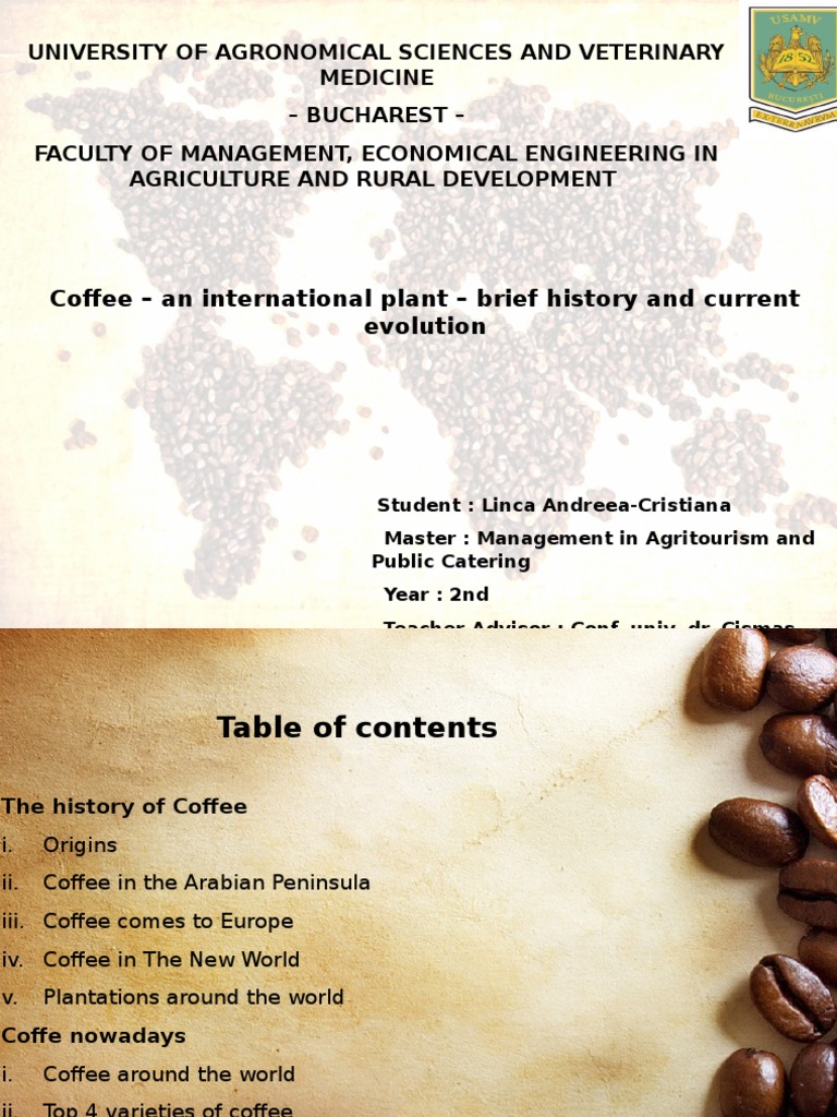 Coffee: History and Global Evolution | PDF | Coffee | Domesticated Plants