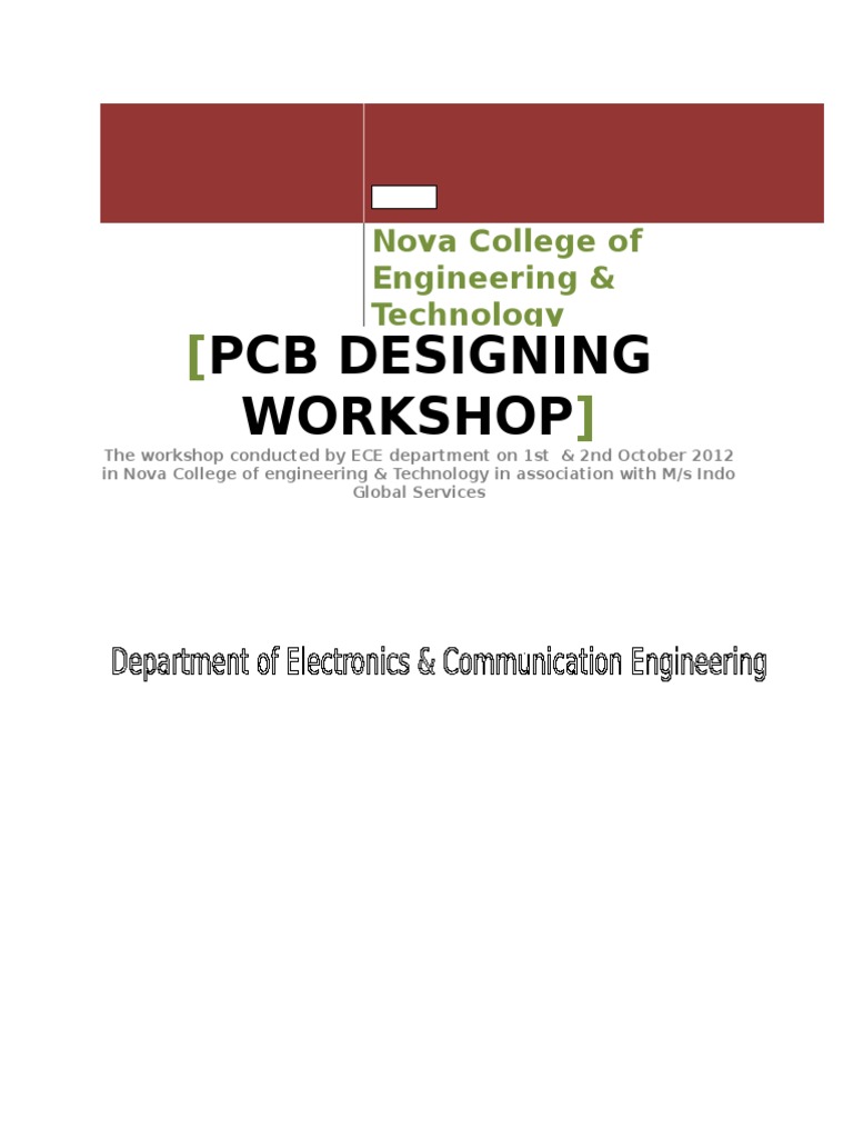 PCB Design Report | PDF | Printed Circuit Board | Science And Technology