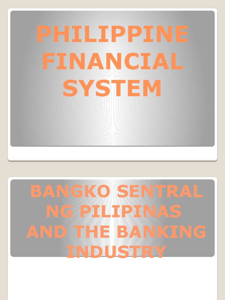 Philippine Financial System | Banks | Banking