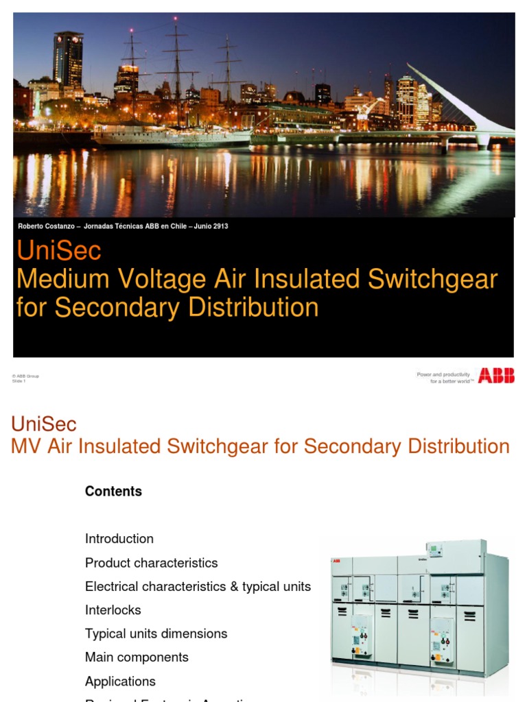 Apresentação Unisec Abb | PDF | Electric Power Distribution ...