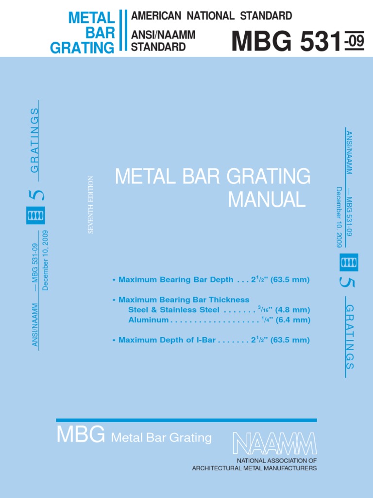 MBG - 531-09 Metal Bar Grating Manual | PDF | Rivet | Structural Steel
