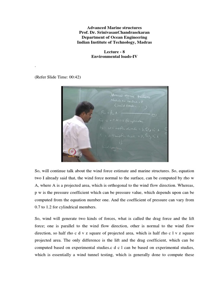 Lec 52 | PDF | Wind Speed | Wound