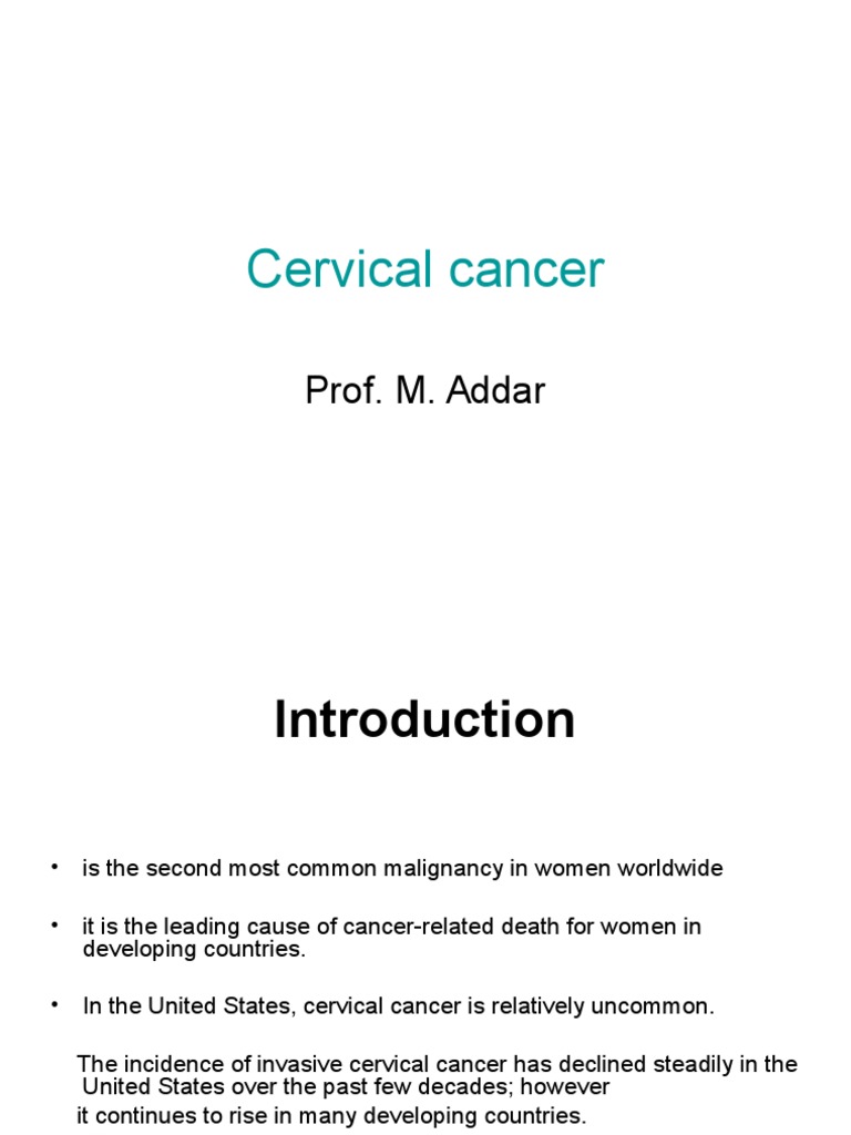A Comprehensive Review of Cervical Cancer: Epidemiology, Etiology ...