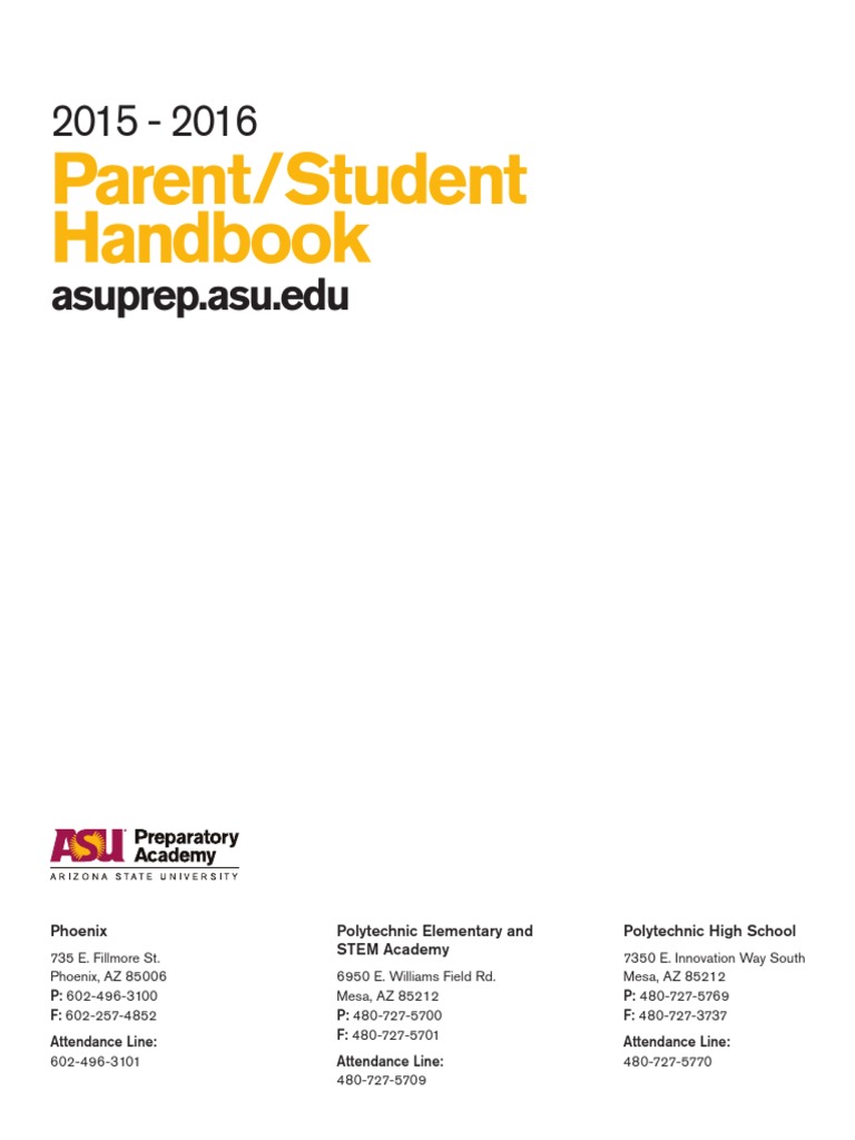 2015-2016 Asuprephandbook Final Nocrops | PDF | Individualized ...