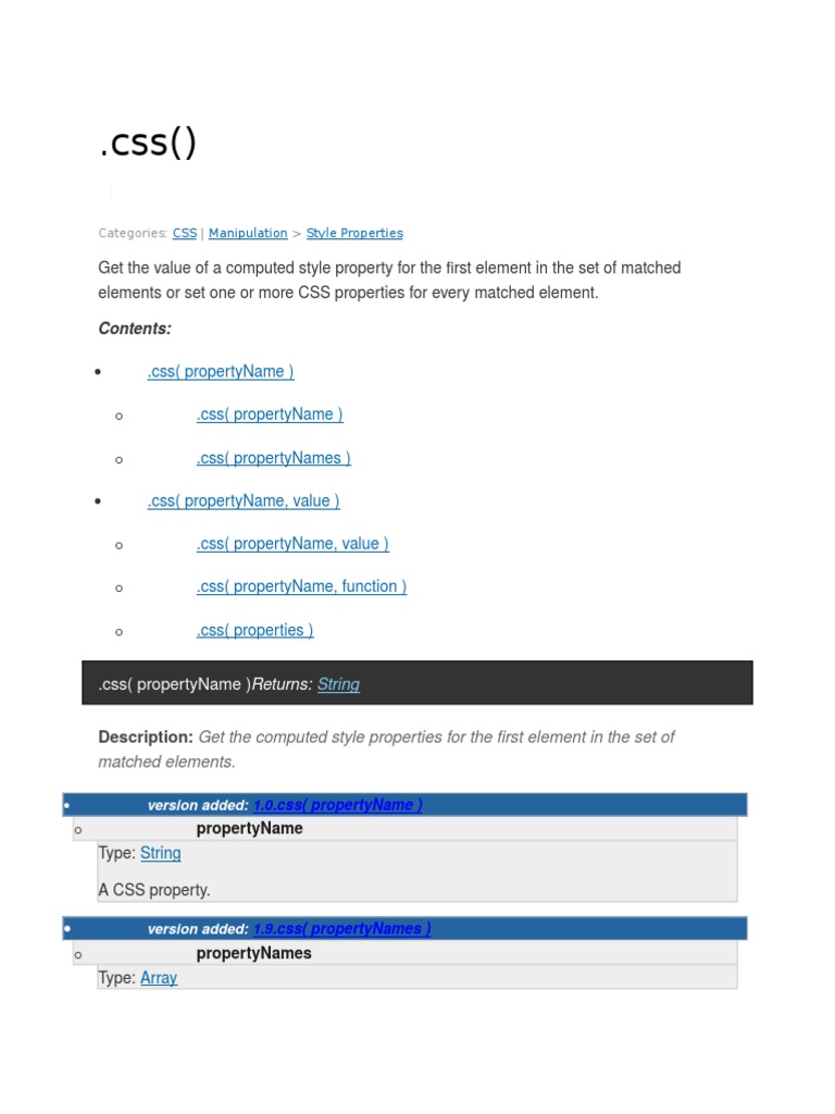 Jquery Css | PDF | Cascading Style Sheets | J Query