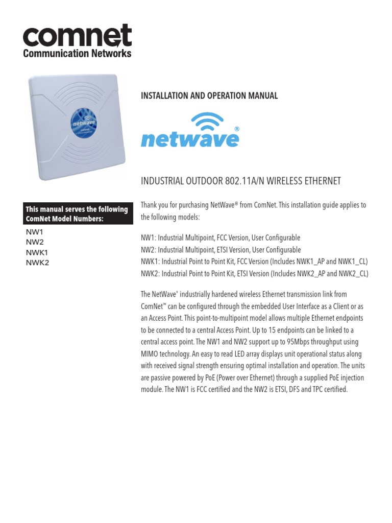 ComNet NW1 | PDF | Electrical Engineering | Computer Networking
