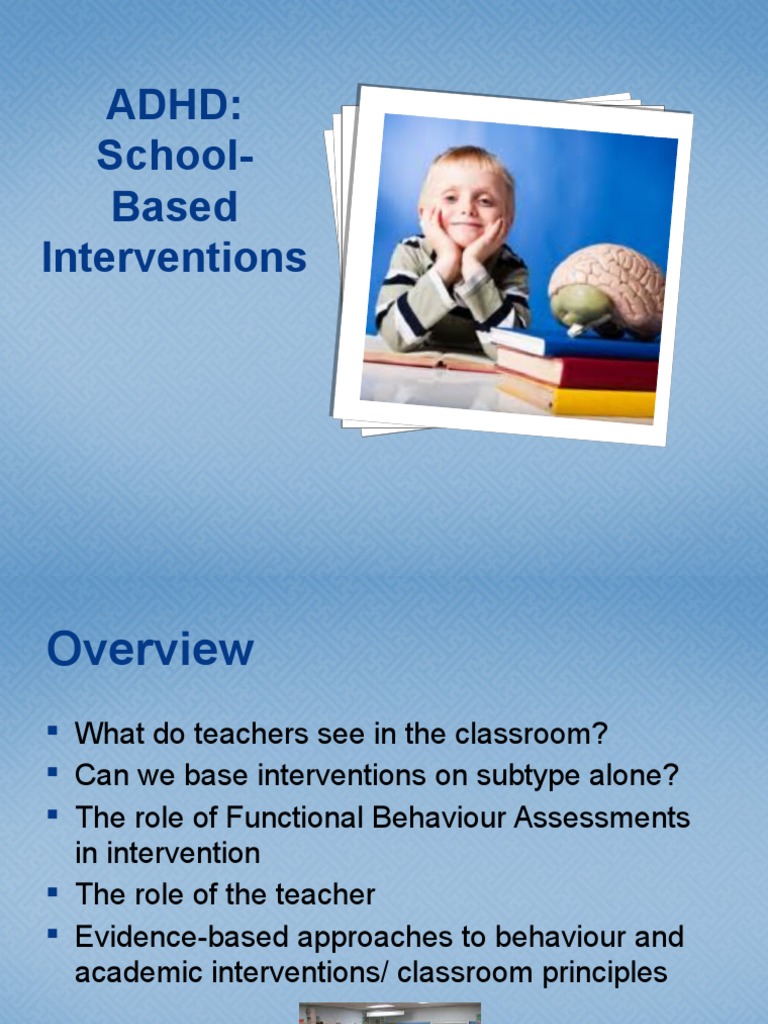 School-Based Interventions For Adhd | PDF | Attention Deficit ...